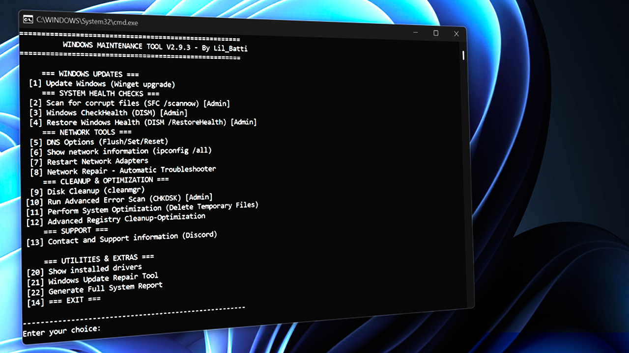 Windows Maintenance Tool - Sayro Digital