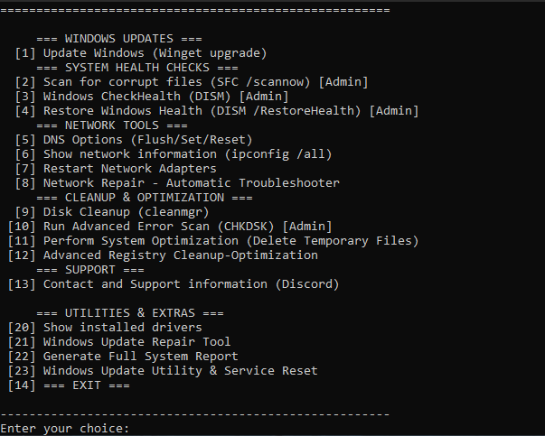 Windows Maintenance Tool - Sayro Digital