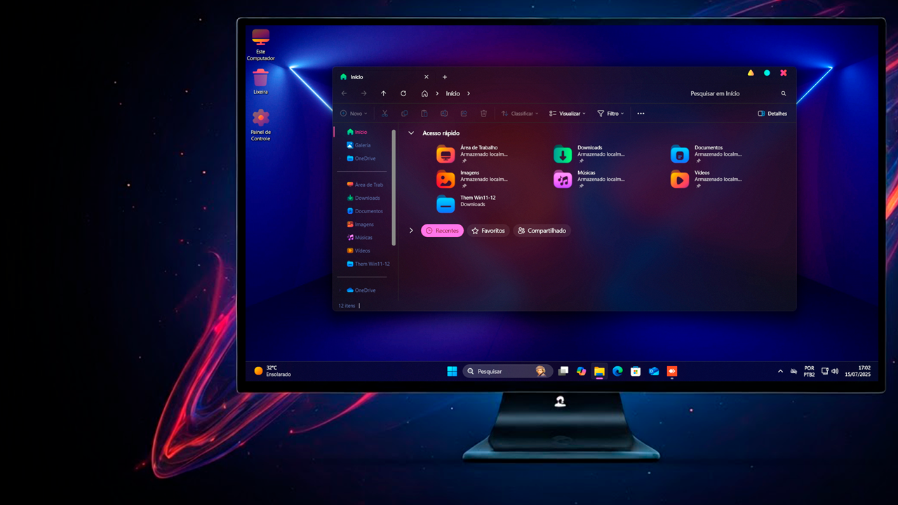 Tema do Windows 12? - Sayro Digital