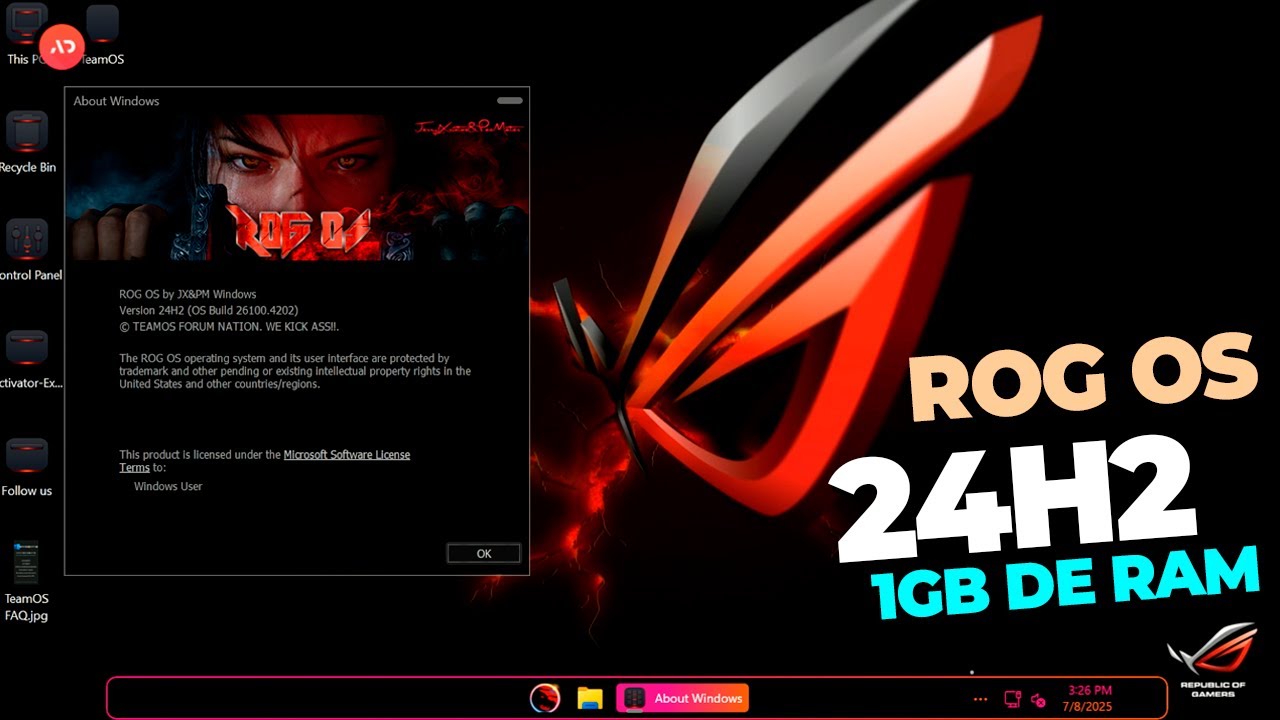 Rog OS 24H2 - Sayro Digital