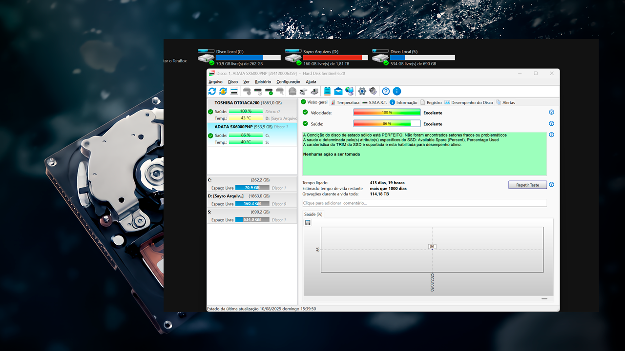 Hard Disk Sentinel - Sayro Digital