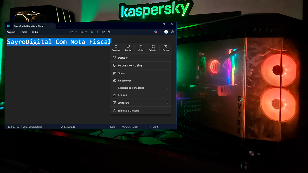 Novo Blocos de Notas - Sayro Digital